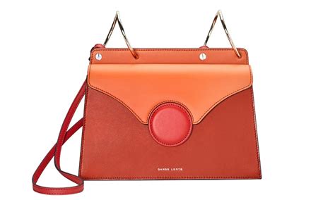 Danse Lente Phoebe Two Tone Leather Shoulder Bag Tan Fashion Week