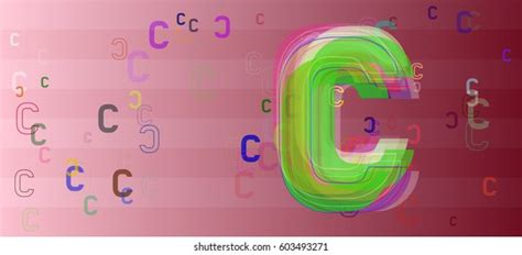 Alphabet C Pattern Art Stock Vector Royalty Free 603493271 Shutterstock