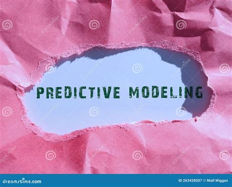 Writing Displaying Text Predictive Modeling Business Concept