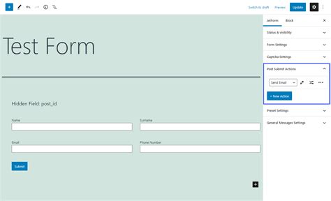 JetFormBuilder Post Submit Action Controls Overview Crocoblock