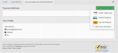 How Do I Manage My DotActiv Subscriptions Through FastSpring DotActiv PowerBase