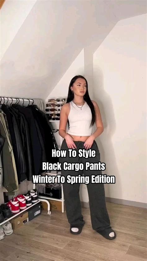 Styling Black Cargo Pants Winter To Spring Edition Winter Outfits