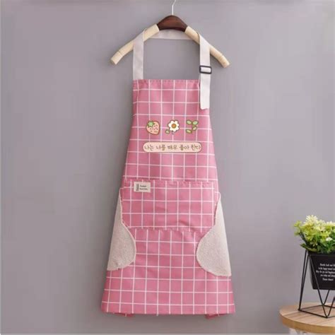 Jual Appron Waterproof Apron Korea Celemek Dapur Shopee Indonesia