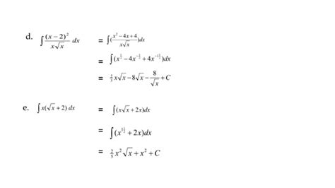 Integration Antiderivatives Indefinite Integrals Ppt