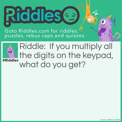 Phone Digits Multiplication Riddle And Answer Riddles Com