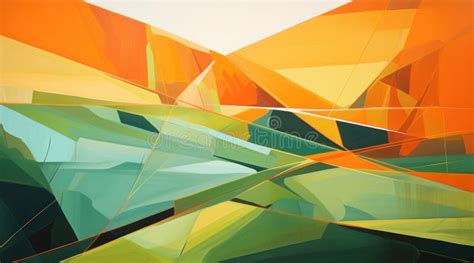 A Colorful Art Of Triangles Stock Illustration Illustration Of