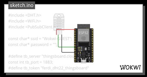 DHT 11 Thingsboard Wokwi ESP32 STM32 Arduino Simulator