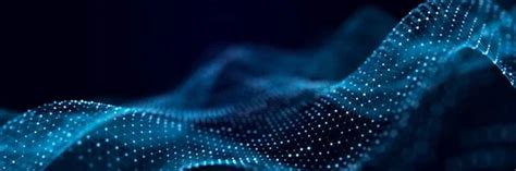 Wave Interweaving Dots Lines Network Connection Structure Abstract Technology Background Stock