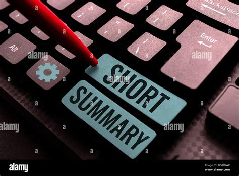 Conceptual Display Short Summary Concept Meaning Brief Statement Of Main Points Clear Stock