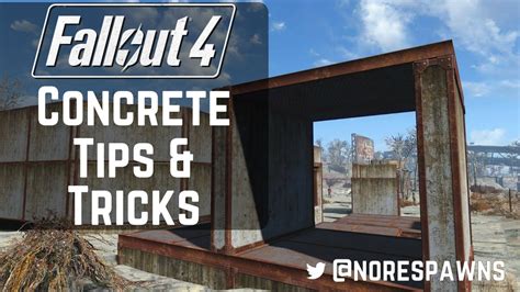 Fallout 4 Concrete Tips And Tricks Youtube