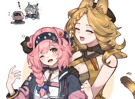 Goldenglow Grani And Quercus Arknights Drawn By Mabing Danbooru