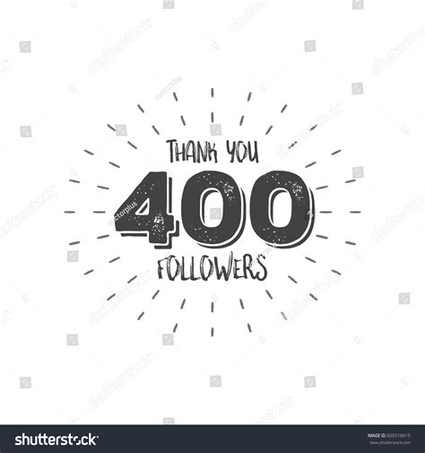 Thank You Letters Follower Vector Illustration Stock Vector Royalty