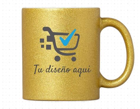 Taza Escarchada Color Dorado Taza De 11oz Escarchada Tecnica De