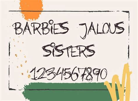 Barbies Jalous Sisters Sisters Barbie Calligraphy