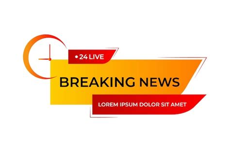 Premium Vector Breaking News Vector Element On White Background