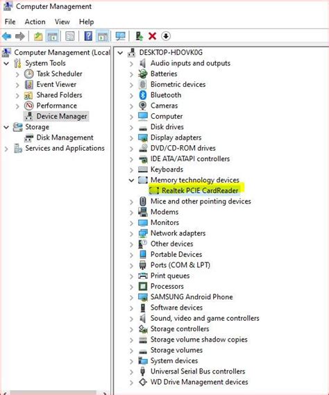 Realtek Pcie Cardreader Cannot Detect The Sandisk Microsd Ad Hp Support Community 8860624