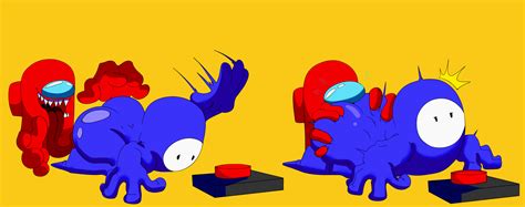 Post 6248523 Among Us Crossover Fall Guy Fall Guys Ultimate Knockout Impostor Softcream