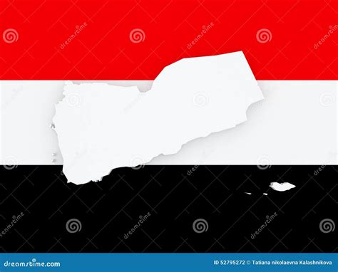 Kaart Van Yemen Stock Illustratie Illustration Of Republieken 52795272