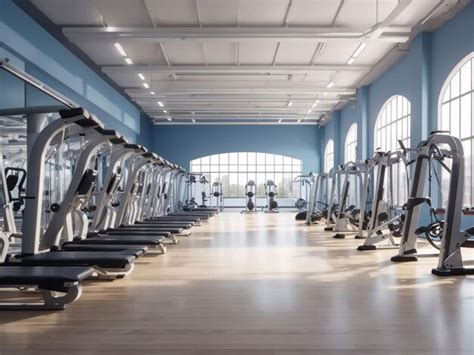 Premium Photo Gym Nobody Empty Fitness Club Gymnastic Exercisers