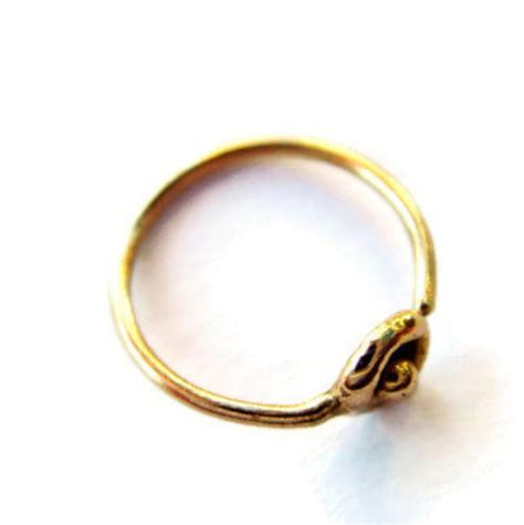 Nose Hoop Gold Tragus Cartilage Hoop Gold Nose Ring Indian Etsy