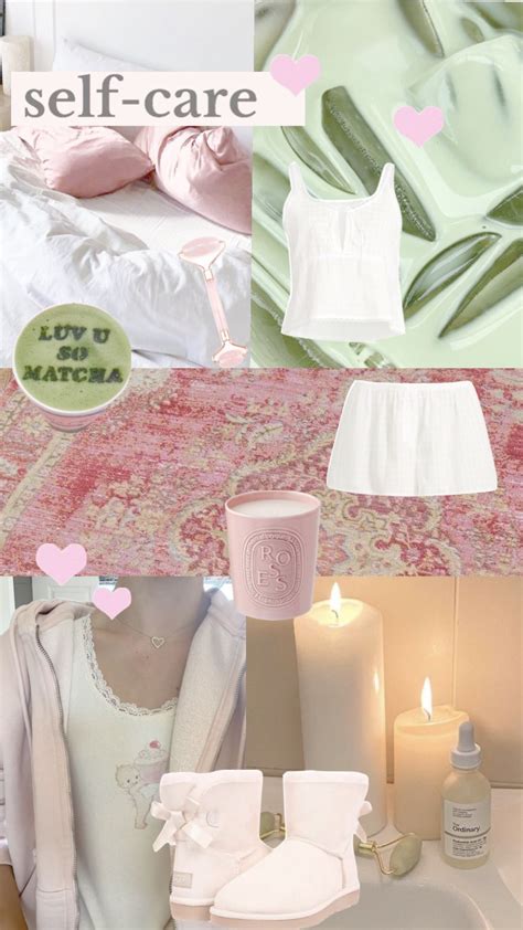 Selfcare Aesthetic Moodboard Collage Aesthtic Self Care Mood