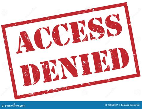 access denied red stamp stock illustration illustration of icon 95558487