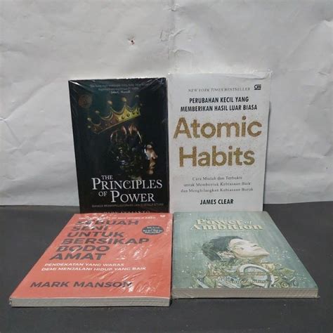 Jual Paket 4 Buku The Principles Of Power Atomic Habit Sebuah Seni