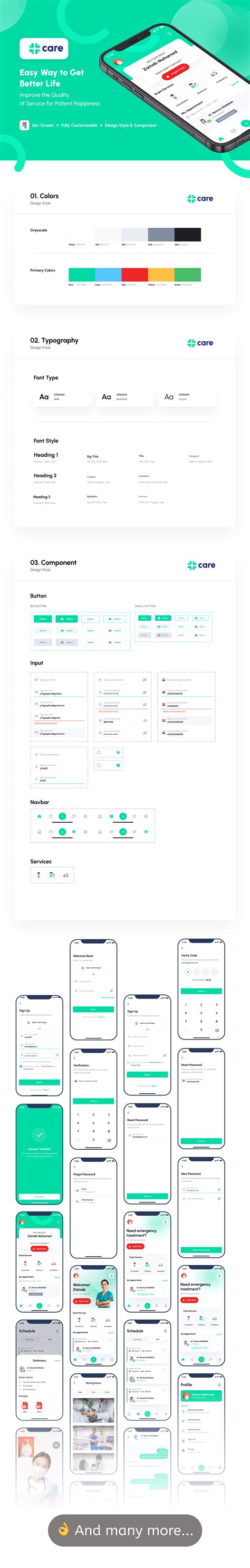 Care Doctor Booking App UI Kit On Behance