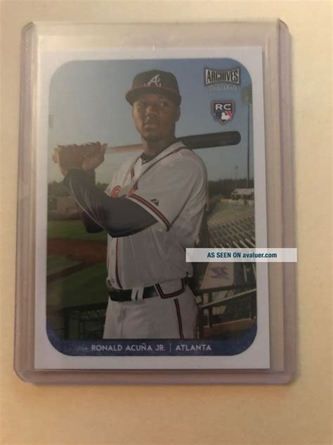 2018 Topps Archives Ronald Acuna Jr Rookie Card 5772446