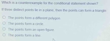 Solved Which Is A Counterexample For The Conditional Statement Shown