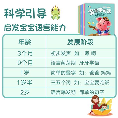 全套10册宝宝学说话绘本 0 1 2 3岁幼儿快乐学语言表达启蒙书适合一岁半到三两岁婴儿看的书籍儿童开口训练神器书本启蒙早教图书虎窝淘