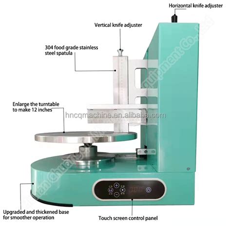 Crepe Cake Spreading Machine Smearing Smoothing Cake Spreading Machine Oem Birthday Cake Cream