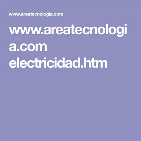 Electricidadhtm Electricidad Electrotecnia