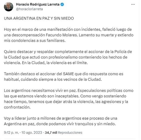 Marcha Al Obelisco Tras La Muerte De Facundo Molares A Manos De La