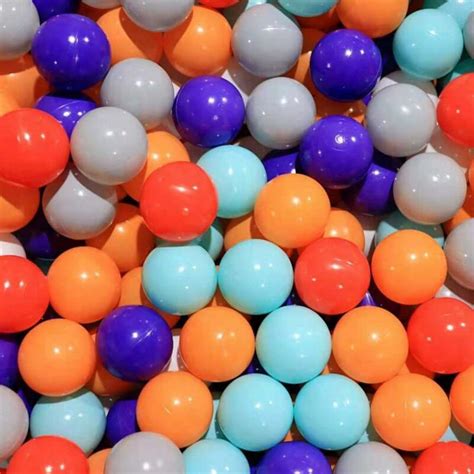مجموعة كرات ملونة للأطفال ، من البولي إيثيلين السميك ، مقاومة للسحق
