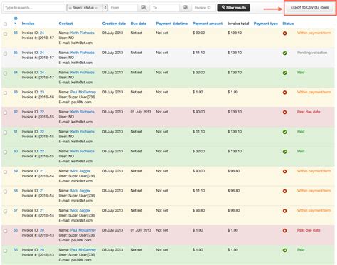 Csv And Excel Export Joomlathat
