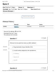 Networking Foundations Quiz 4 Understanding MAC And IP Addresses Course Hero
