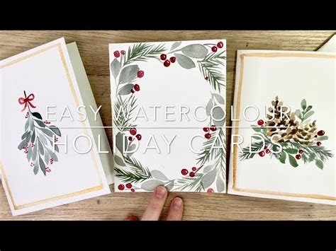 How To Make Easy Watercolour Holiday Cards ichaowu 愛潮物