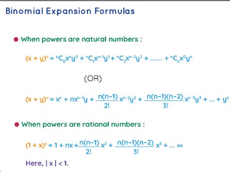Binomial Expansion Formula TRUNG TÂM GIA SƯ TÂM TÀI ĐỨC