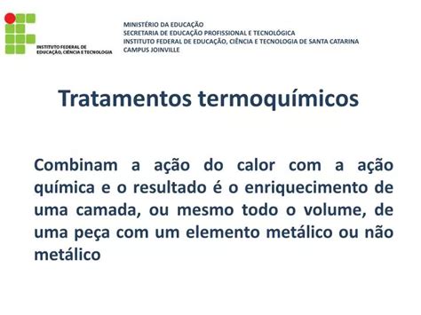 PPT Tratamentos termoquímicos PowerPoint Presentation free download