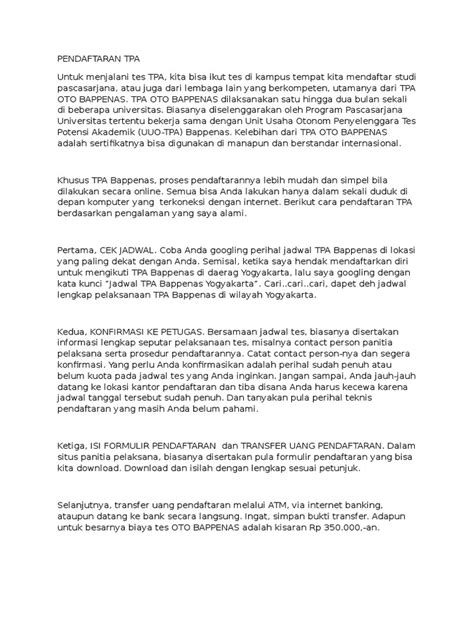 Pdf Pendaftaran Tpa Dokumen Tips