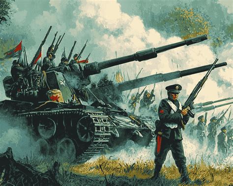 Infantry Animation Battle Diamond Painting Diamonddotspainting