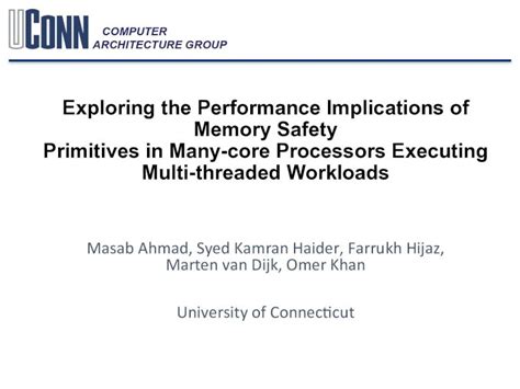 pdf exploring the performance implications of memory safety