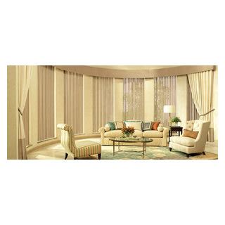 Gold Vertical Blinds Hard Valance Hunter Douglas Cadence Vertical