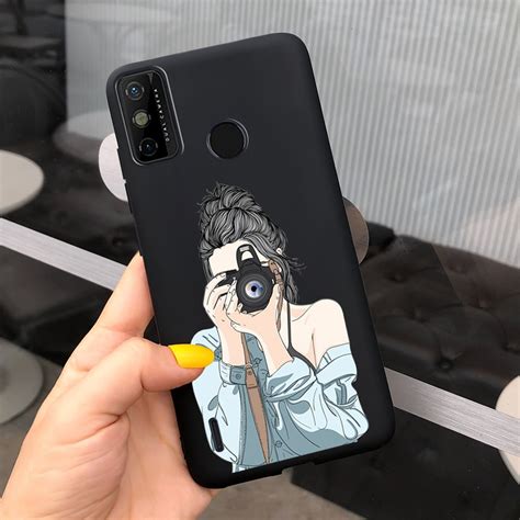 Tecno Spark 6 Go 2020 Silicone Case Luxury Pirnted Tecno Spark6go Cow Tecno KE5j KE5k Mobile