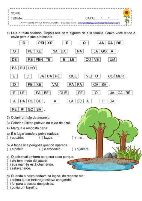 Pin Em Atividade Para Imprimir