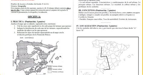 Blog de Geografía del profesor Juan Martín Martín Examen de