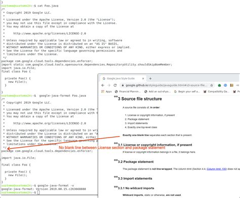 Missing Empty Line After Copyright Section Issue Google Google Java Format GitHub