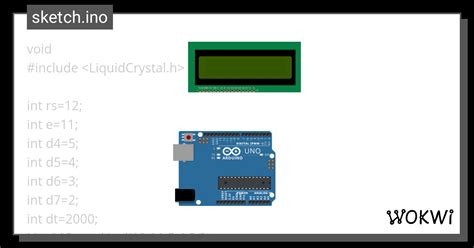 Pantalla lcd - Wokwi ESP32, STM32, Arduino Simulator