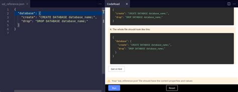 Relational Databasegit Sql Reference Json Tests Not Passing